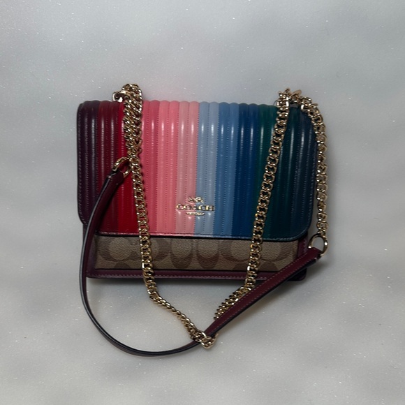 Coach | Bags | Coach Colorful Quilted Crossbody Bag | Poshmark